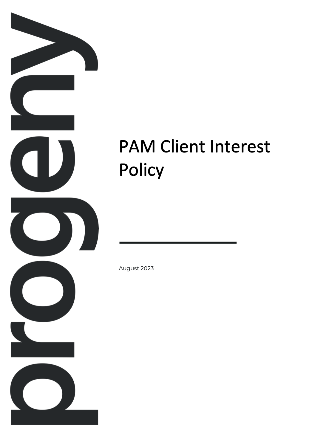 Client Interest Policy | Progeny