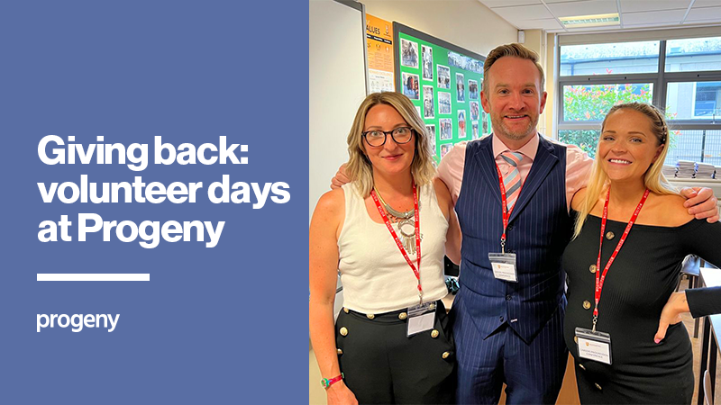 Giving back: volunteer days at Progeny | Progeny